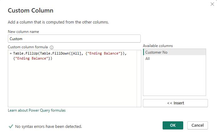 Fill Down / Fill Up in Power Query - DevScope Ninjas